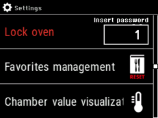 Sapiens - How to set the oven lock?