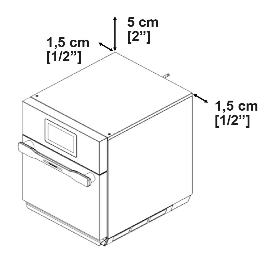 Oracle - What spaces are needed for installing the oven?