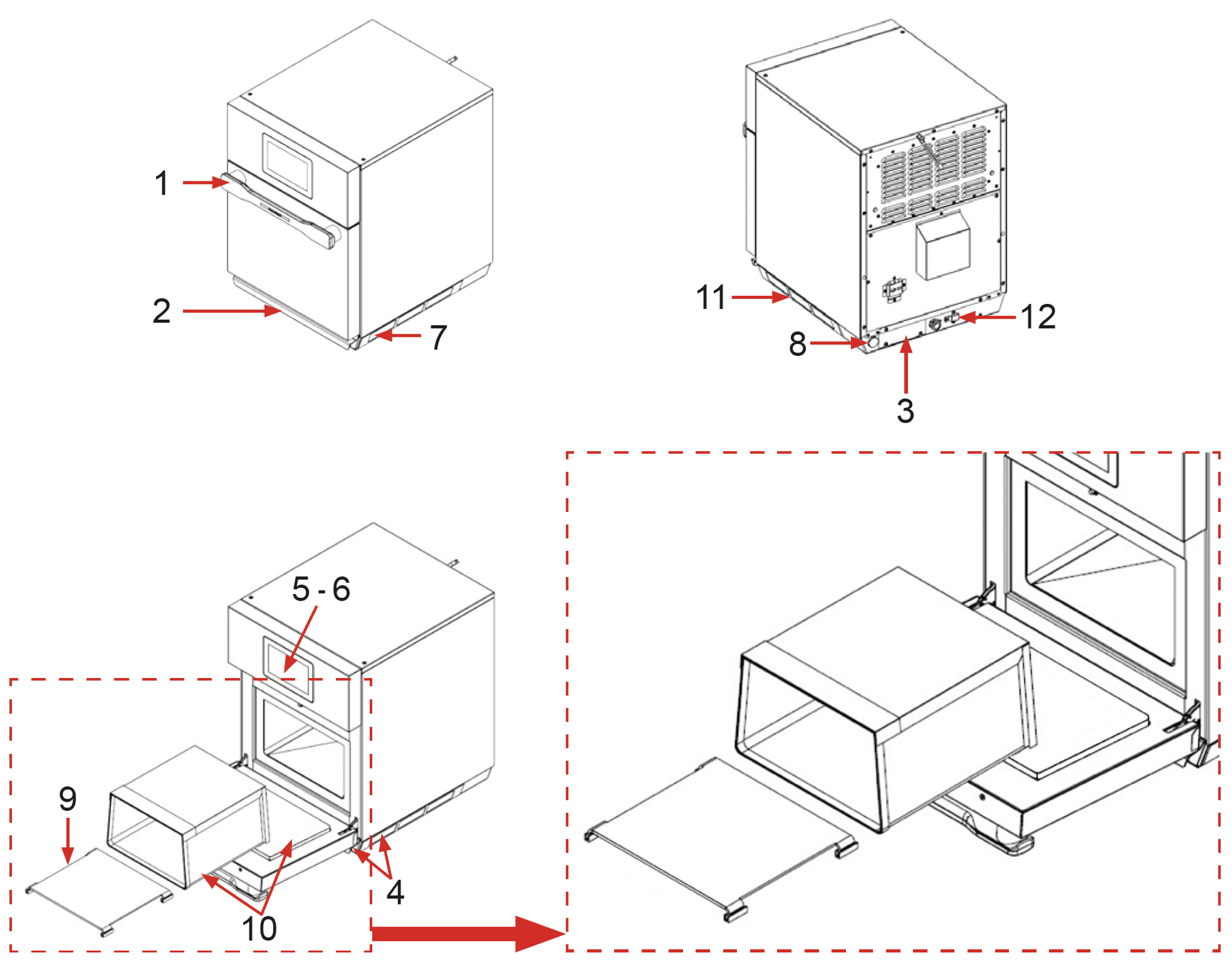 Oracle - What are the main parts of the oven?