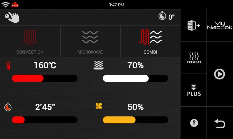 Oracle - How to set up a manual COMBI cooking?